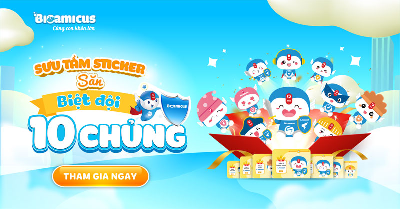 Mua men 10 chủng Săn Sticker - Rinh "Biệt đội 10 chủng"