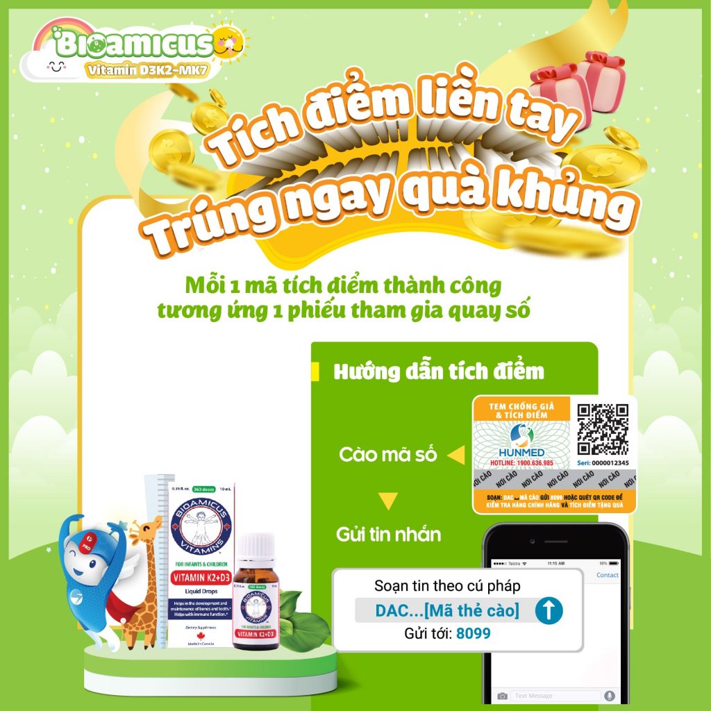 BioAmicus Vitamin D3K2 - Vitamin Tinh Khiết Nhất Thị Trường
