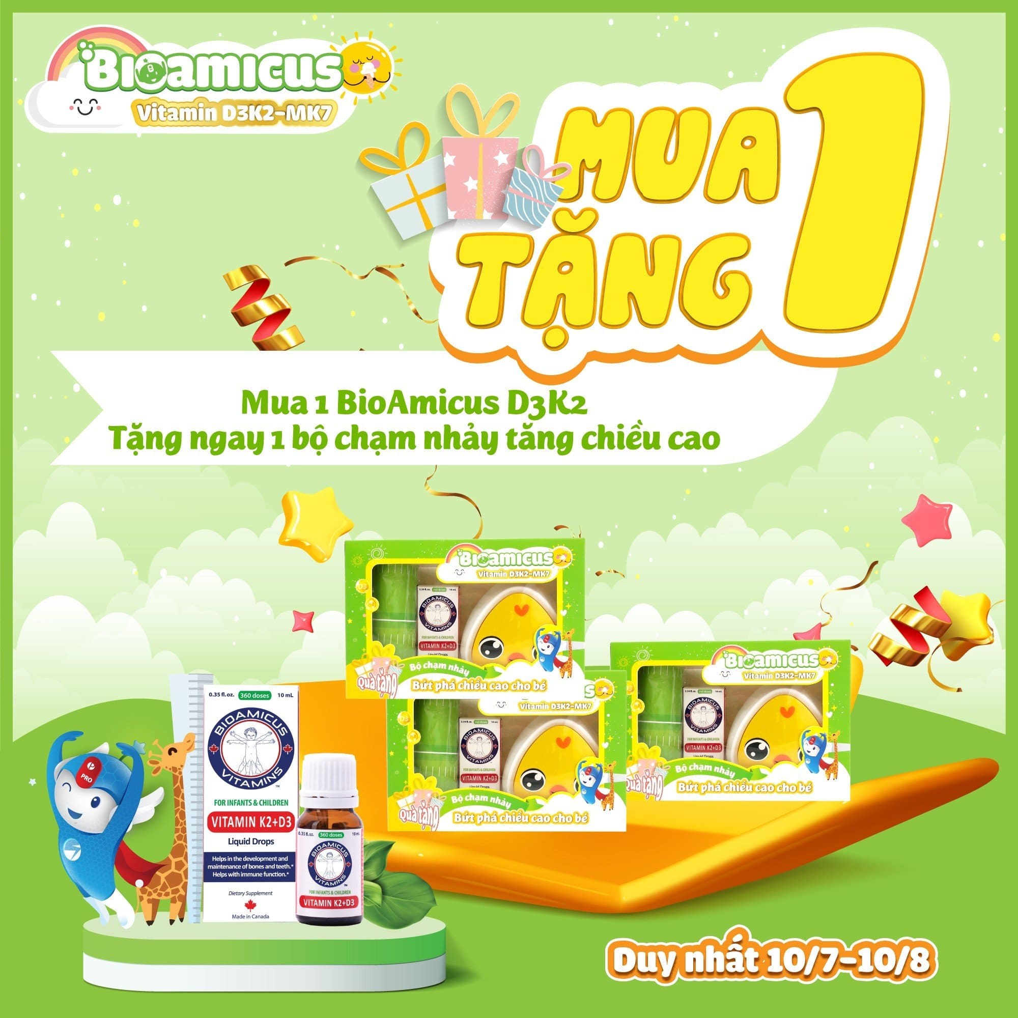 BioAmicus Vitamin D3K2 - Vitamin Tinh Khiết Nhất Thị Trường