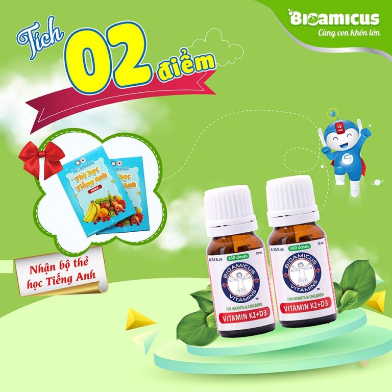 BioAmicus Vitamin D3K2 - Vitamin Tinh Khiết Nhất Thị Trường