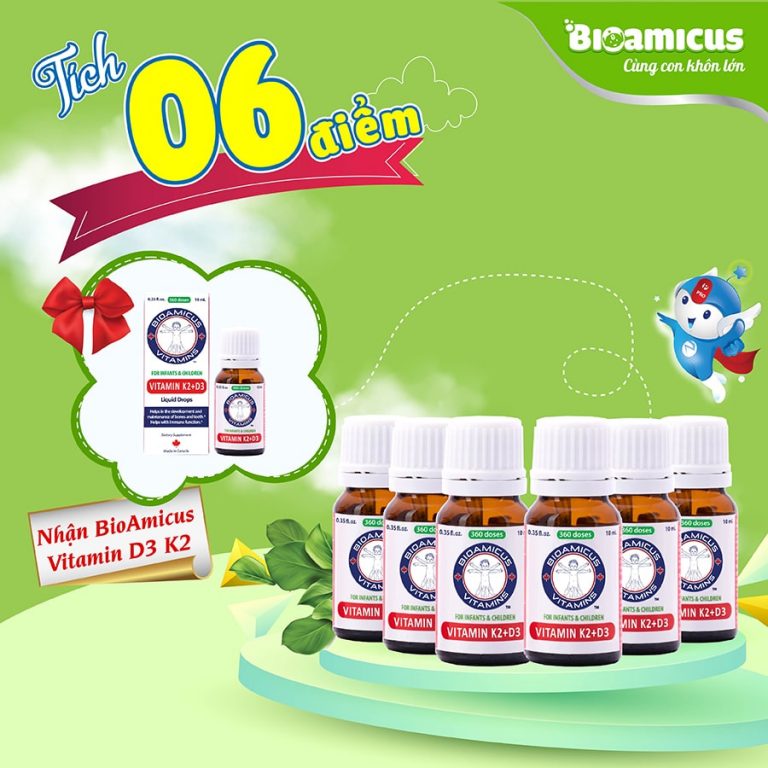BioAmicus Vitamin D3 K2 - Công nghệ bao kép độc quyền số 1 thế giới