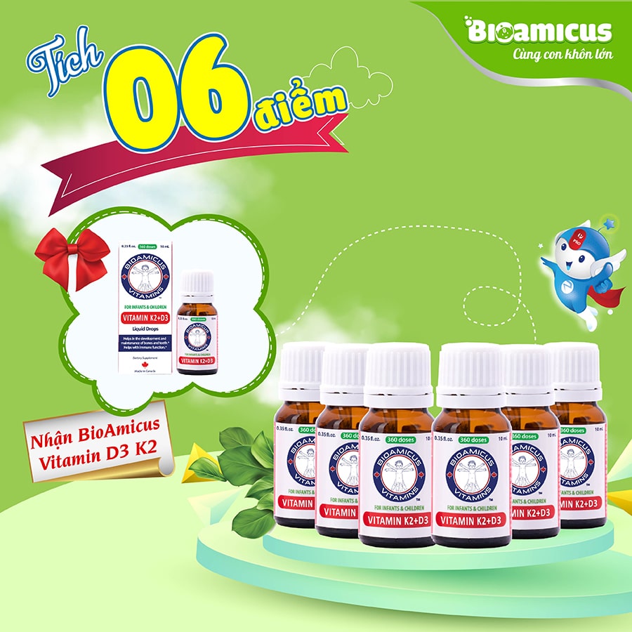 BioAmicus Vitamin D3K2 - Vitamin Tinh Khiết Nhất Thị Trường